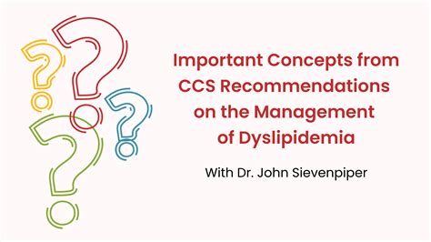 Key Concepts Dyslipidemia Management