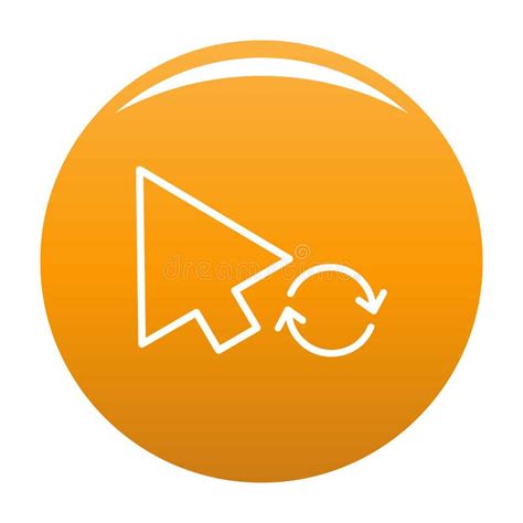 Arrow Cursor Loading Icon Vector Orange Stock Vector Illustration Of Icon Communication