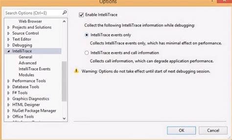 you are developing an asp mvc 4 application you are using intellitrace to debug the