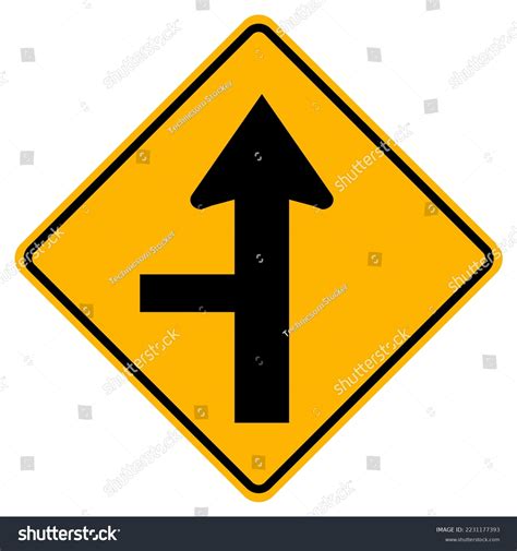 Side Road Junction Left Symbol Sign Stock Vector Royalty Free 2231177393 Shutterstock