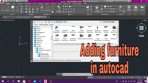 How To Add Furniture In Autocad Autocad Tutorialautocadtutorials Youtube