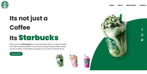 Brewing Excellence Crafting A Stunning Starbucks Coffee Landing Page With Html And Css By
