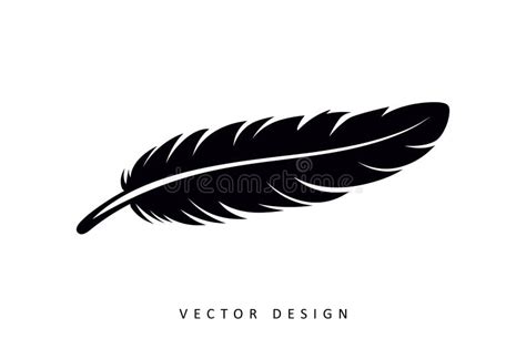 Simple Feather Minimalist Vector Design Ai Generated Stock Illustration Illustration Of