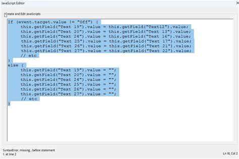 auto populate textfield when checkbox is checked adobe community