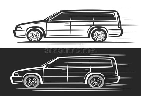 Vector Logo For Station Wagon Car Stock Vector Illustration Of Drive