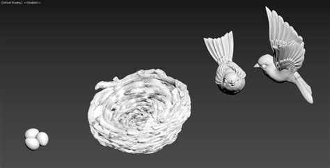3d Printed Nest Bird By Explorerpaydi Pinshape