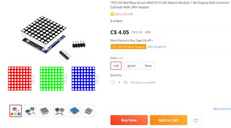 Protogen 8x8 Led Matrix Inner Frame For Zillion Head By Steve Van