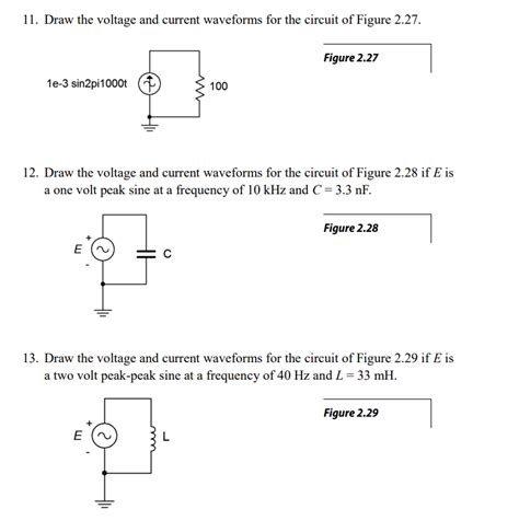 Solved Draw The Voltage And Current Waveforms For The Chegg