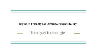PPT Beginner Friendly IoT Arduino Projects To Try PowerPoint Presentation ID
