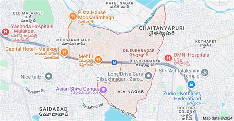 Dilsukhnagar Hyderabad Map Pin Code And Property Rates 2025