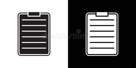 Assignment Icon Vector Flat Thin Line Illustration Stock Vector