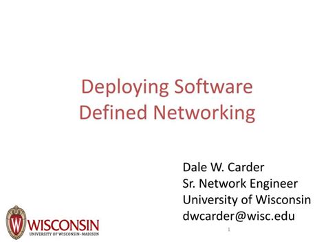 ppt deploying software defined networking powerpoint presentation