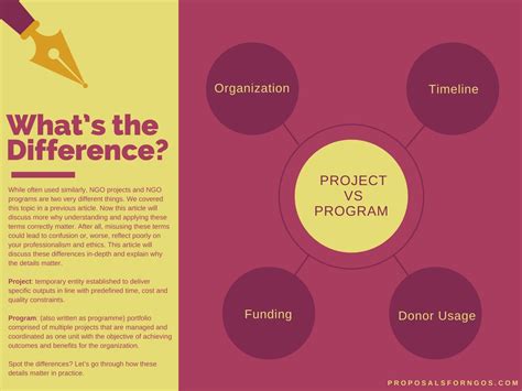 What S The Difference Project Vs Program ProposalforNGOs