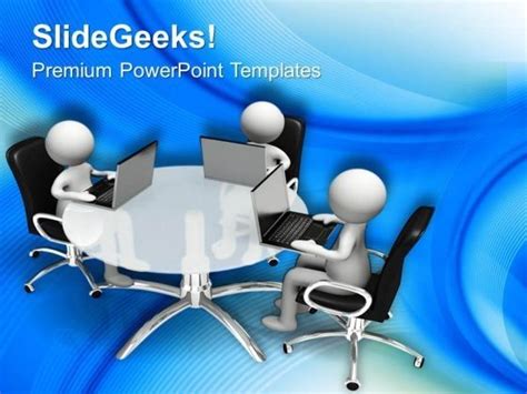 Follow Technology In Business Meeting Powerpoint Templates Ppt Backgrounds For Slides 0413
