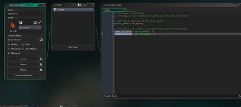 The Mouse Sprite Isnt Working Rgamemaker
