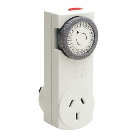 Hpm 24 Hour Analogue Slimline Timer Mitre 10