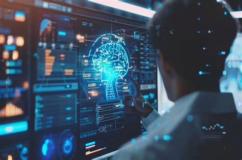 Premium Photo Ai Artificial Intelligence Business Man Using Ai Technology For Data Analysis