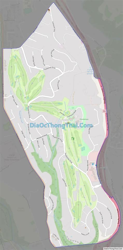 Map Of Pasatiempo Cdp Thong Thai Real