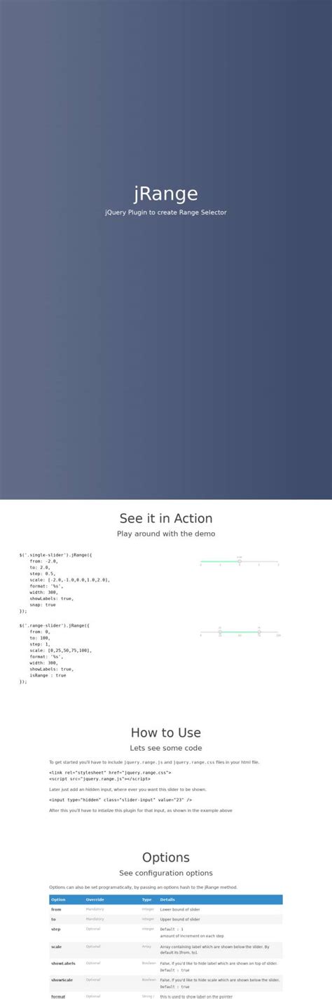 Js滑块刻度尺插件