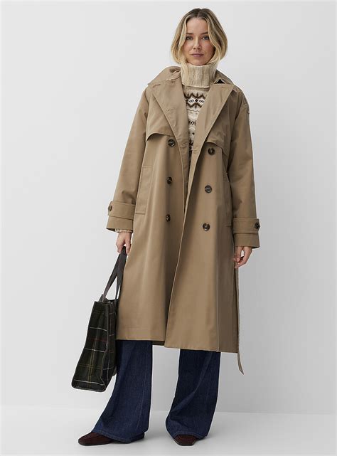 Aoiffe Belted Double Breasted Trench Coat Barbour Womens Raincoats And Rain Jackets Fall