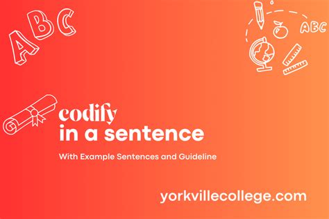 How To Use Codify In A Sentence Easy Examples