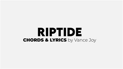 Riptide Vance Joy Ukulele Chords