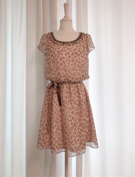 새상품 발레리나 호피쉬폰원피스 당근 중고거래