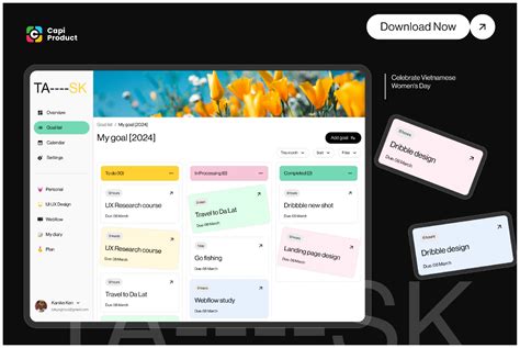 Goal Management Dashboard Design Concept Figma