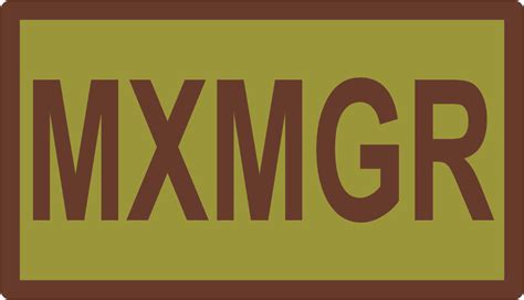 Mxmgr Duty Job Patch 325 X 181 Ocp Babgby Green Spice Brown With