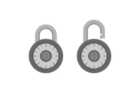 Combination Lock Vector Art Icons And Graphics For Free Download