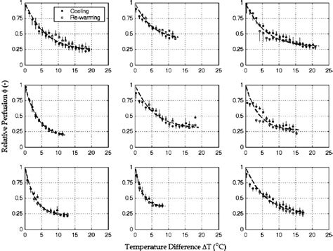 Average Temperature Difference And Relative Perfusion Of Each Download Scientific Diagram