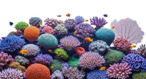 Colorful Coral Reef Underwater Scene Stock Illustration Illustration
