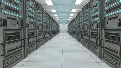 Render Farm Concept Stock Illustration Illustration Of Cloud