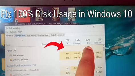 How To Fix 100 Disk Usage In Windows 10 Youtube