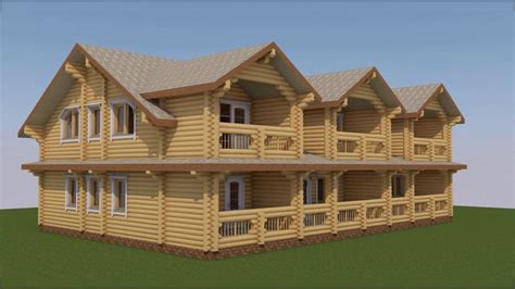 ხის სახლები პროექტები სასტუმროს პროექტი მრგვალი მორით 2020 Youtube