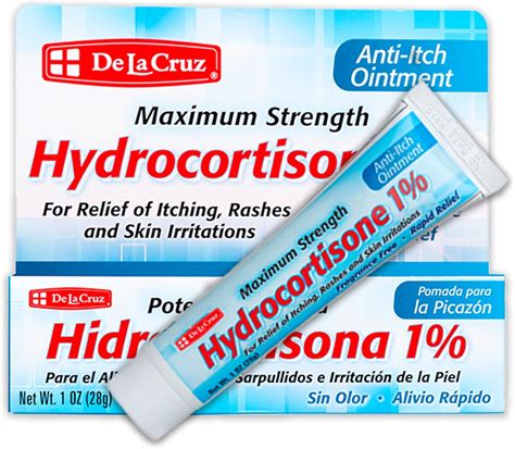 De La Cruz Crema De Hidrocortisona Crema De Hidrocortisona Al 1 De Máxima Resistencia Contra