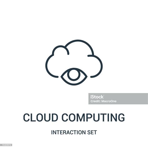 상호 작용 집합 컬렉션에서 클라우드 컴퓨팅 아이콘 벡터 얇은 라인 클라우드 컴퓨팅 개요 아이콘 벡터 일러스트 레이 션 0명에 대한 스톡 벡터 아트 및 기타 이미지 Istock