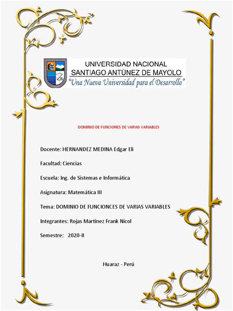 5 Ejercicios De Dominio De Funciones De Varias Variables Pdf Geometria Plana Línea