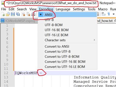 Unicode And Ascii May Not Be Encoding Correctly Microsoft Qanda