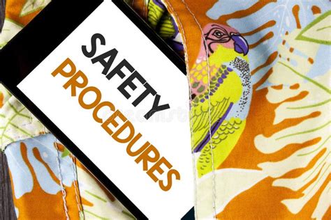 Conceptual Hand Writing Showing Safety Procedures Business Photo Text