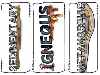 Rock Types Card Sort By From Chopsticks To Mason Jars TPT