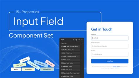 Input Field Customisable Figma