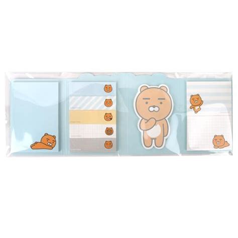 카카오프렌즈 4단점착메모지 라이언 메가마트몰