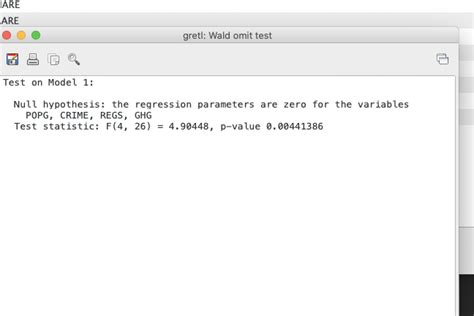 Solved Based On The Wald Test Results Do You Reject The