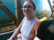 Riding Rollercoaster At Funfair Nip Slip Accidental Public Flash Tit Nipple Slip Xxx Mobile