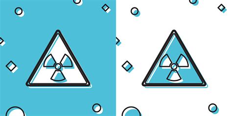 파란색과 흰색 배경에 격리 된 복사 기호 아이콘이있는 검은 색 삼각형 기호입니다 임의 동적 셰이프 벡터 일러스트레이션 0명에 대한 스톡 벡터 아트 및 기타 이미지 Istock