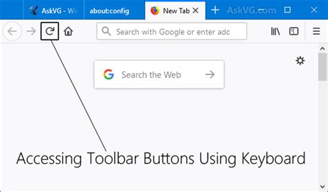 Tip How To Use Or Disable Keyboard Navigation Support For Toolbar In Mozilla Firefox Askvg Tip How To Use Or Disable Keyboard Navigation Support For Toolbar In Mozilla Firefox Askvg