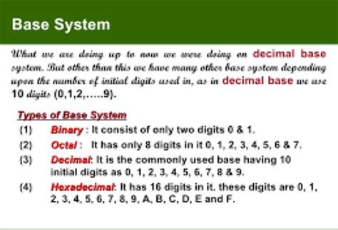 Number Base System