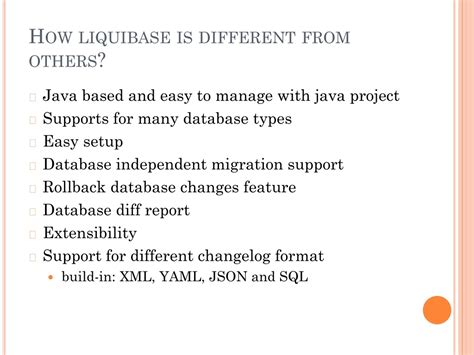 Ppt Liquibase Powerpoint Presentation Free Download Id9076674