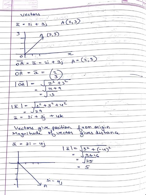Vectors Notes Pdf